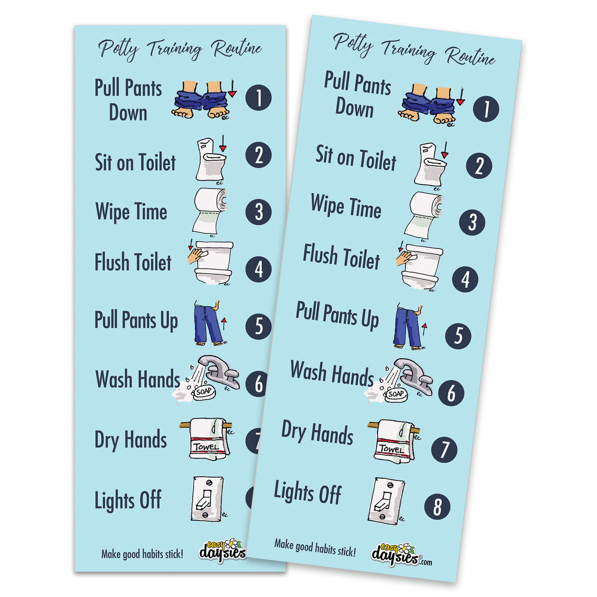ReStickable Potty Training Routine - Teach with Ease – Easy Daysies