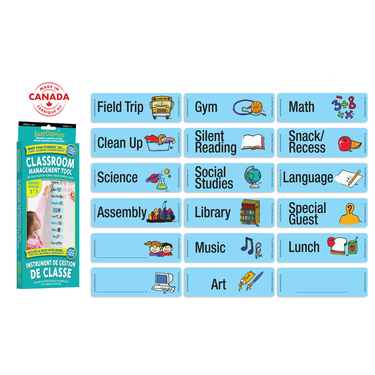 Classroom Visual Routine Schedule-Grades 1 to 7 – Easy Daysies
